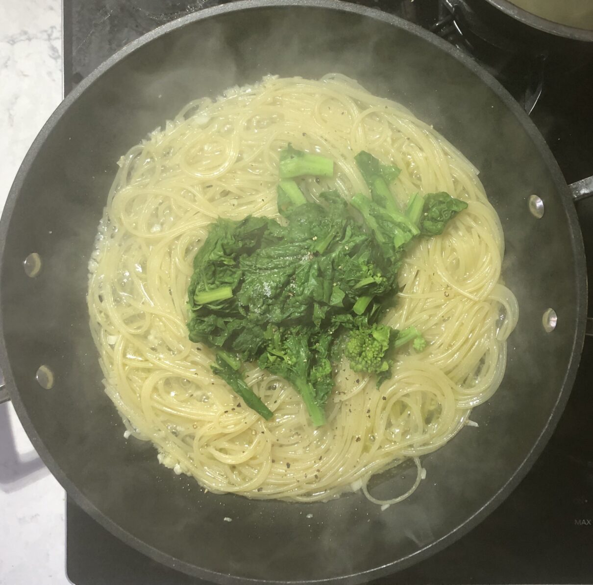 Spaghetti with Spring Vegetable and Poached Egg ポーチドエッグと春野菜のパスタ – US ...